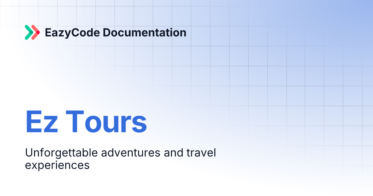 Ez Tours | EazyCode Documentation